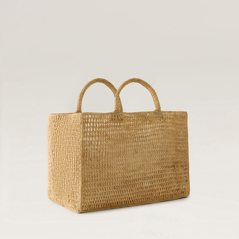 Anika Raffia Crochet Tote - Natural - Large Tote Bag | Helen Kaminski US