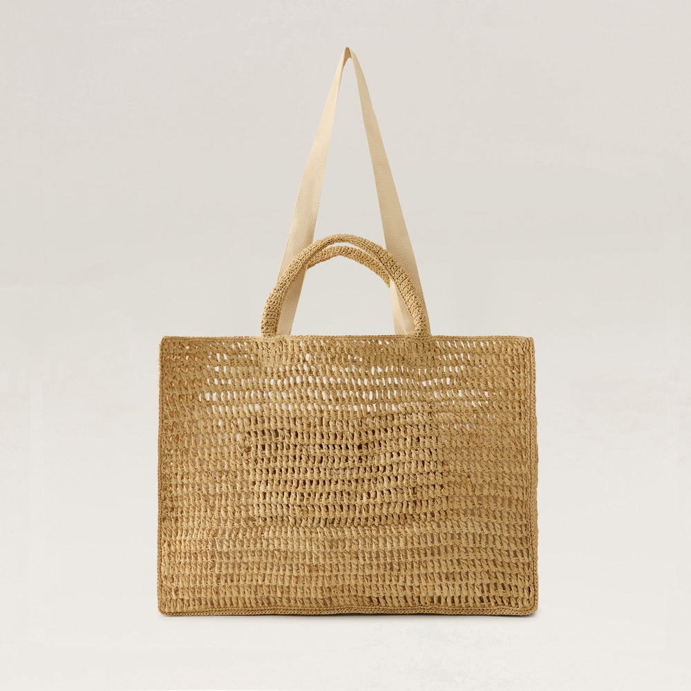 Anika Raffia Crochet Tote - Natural - Large Tote Bag | Helen Kaminski US