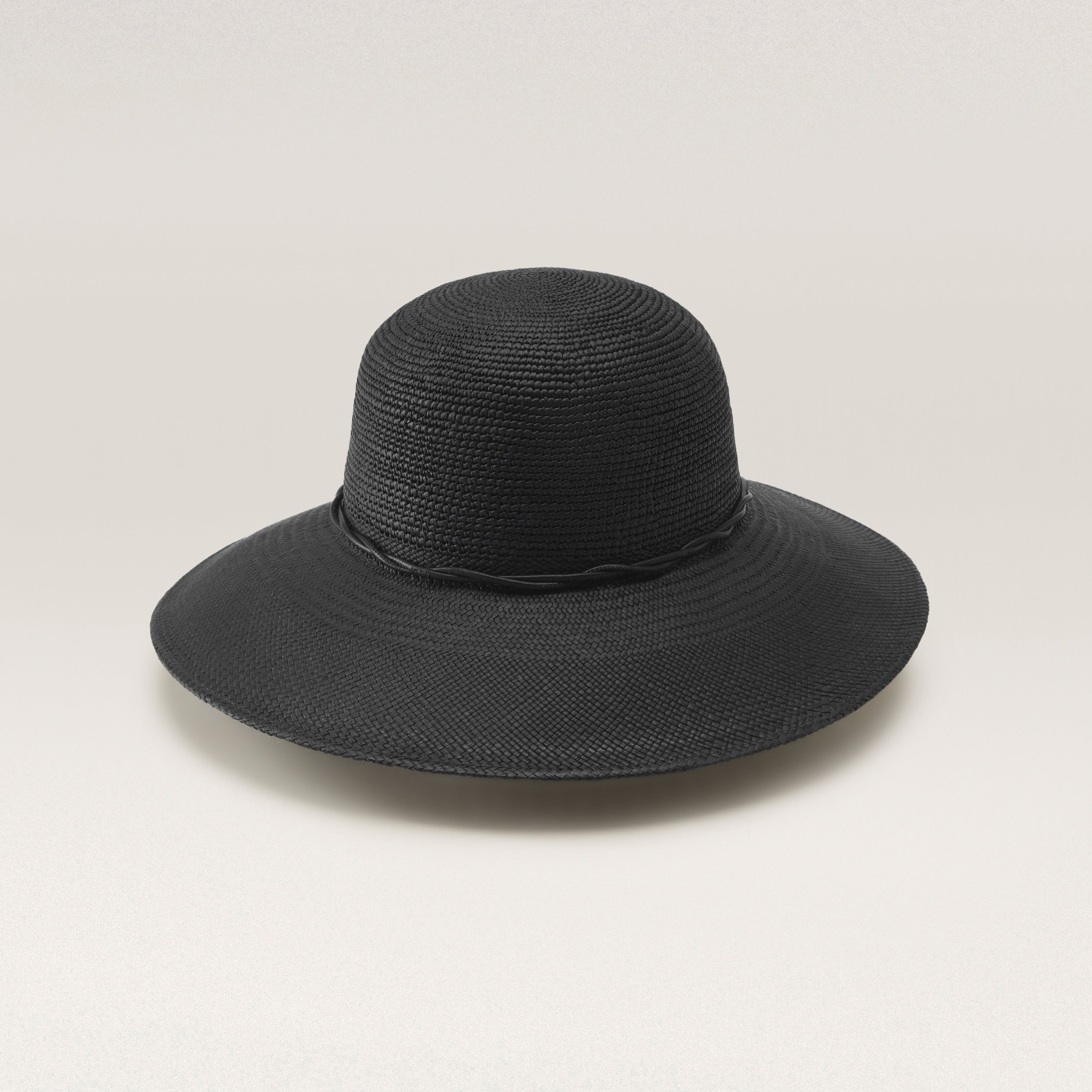 Malina Wide Brim Round Crown Hat Charcoal - Helen Kaminski US