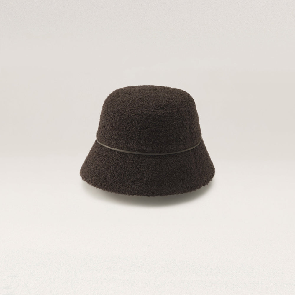 Buy Seda Wool Blend Bucket - Chocolate - Helen Kaminski