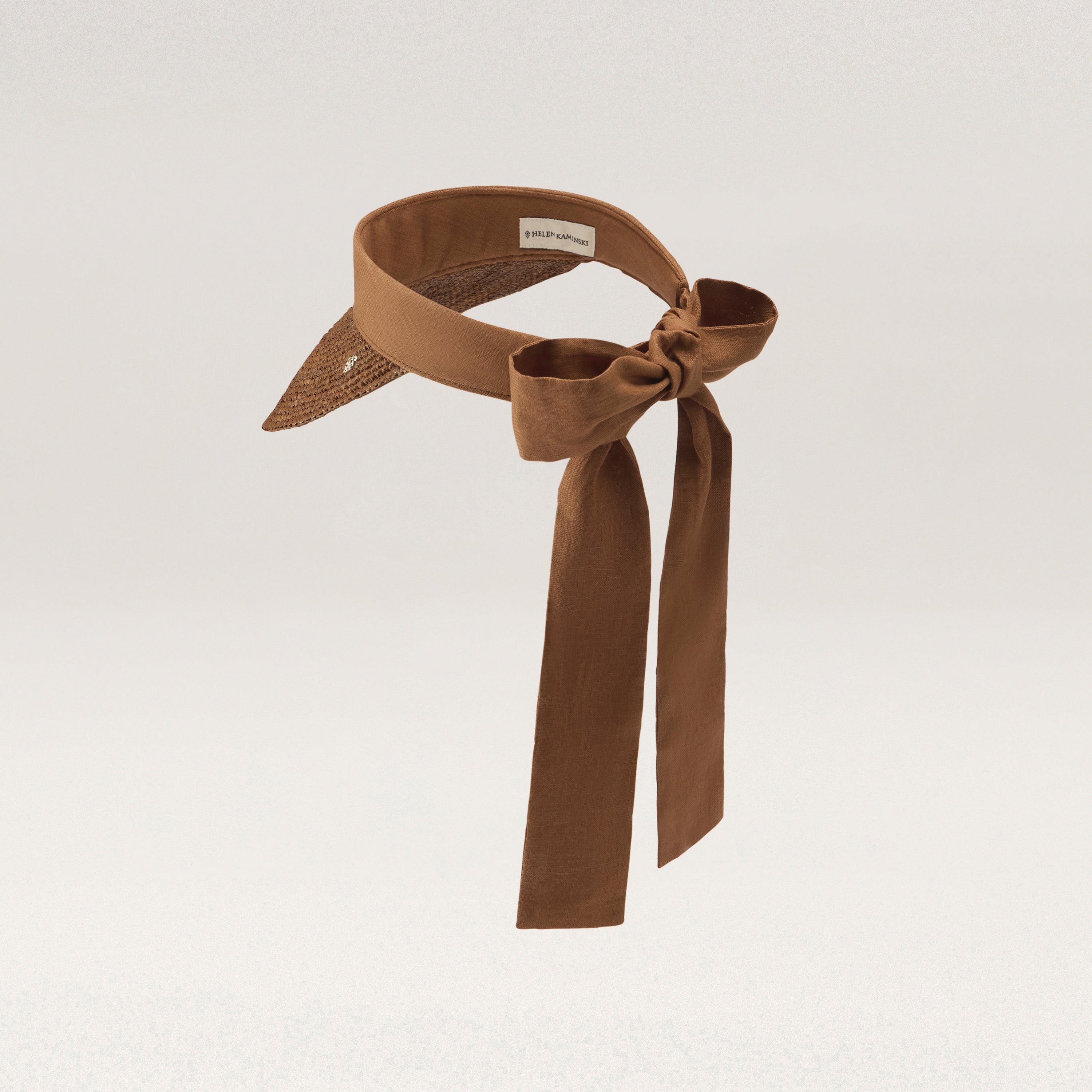 Buy Parker Raffia Peak Visor - Nutshell - Helen Kaminski