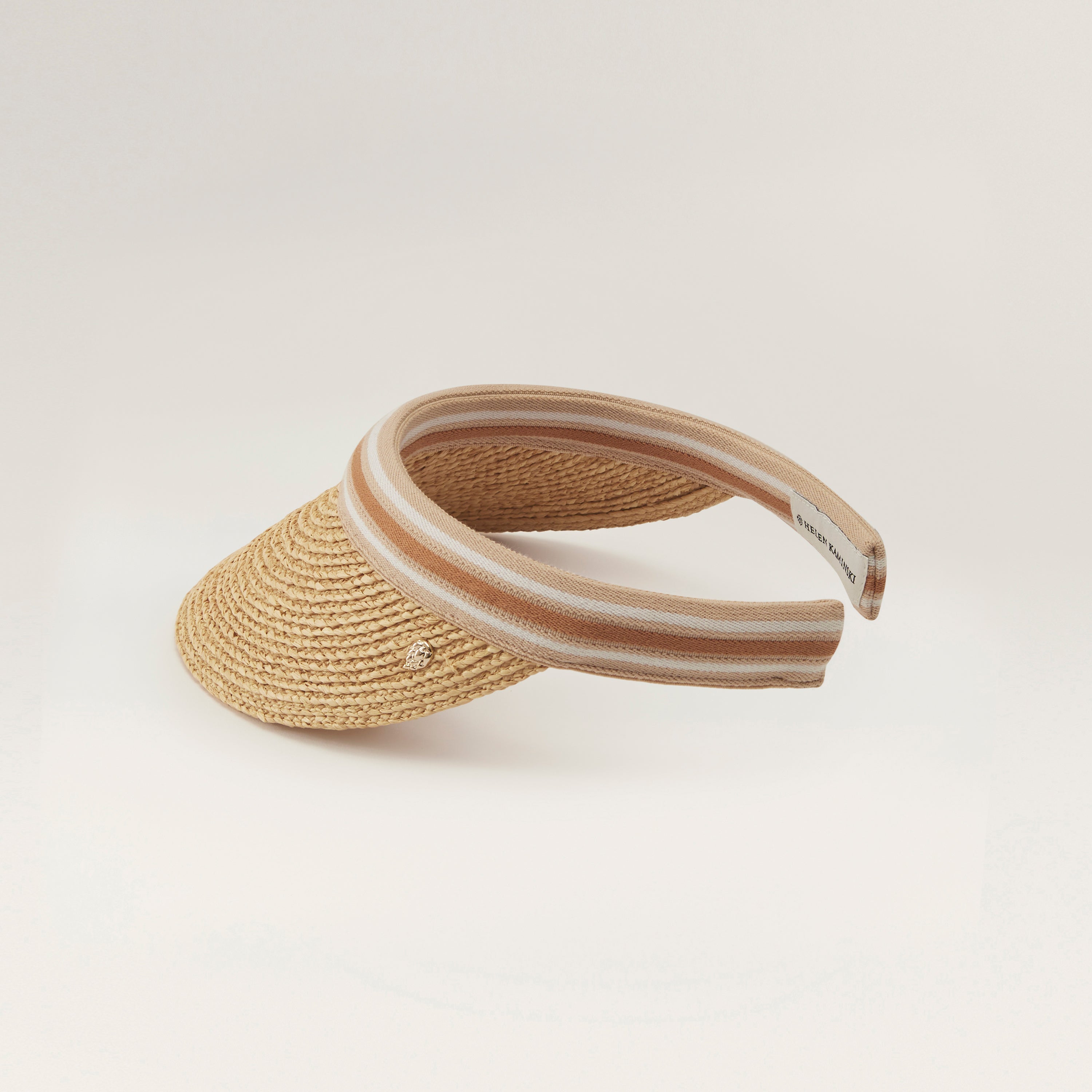 Buy Bianca 8 Stripe Visor - Natural Nougat - Helen Kaminski