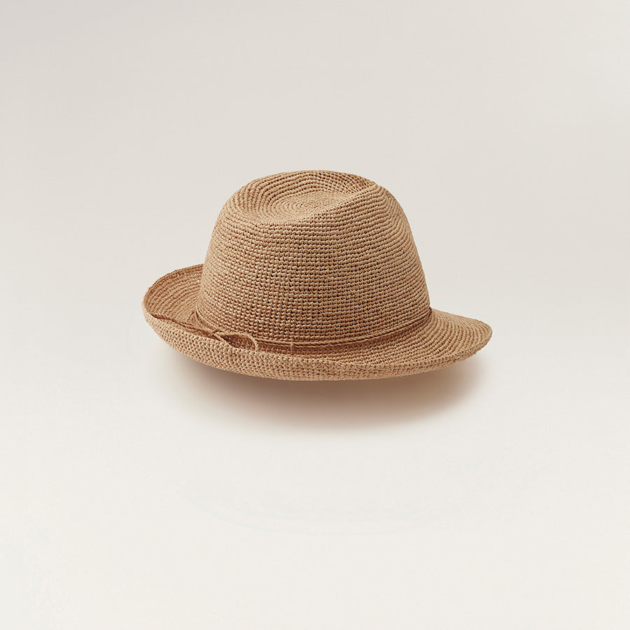 Shop the Fai Classic Fedora Hat in Nougat - Summer Hat | Helen Kaminski