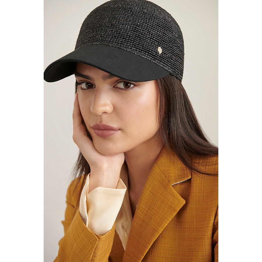 Shop the Vivette Classic Baseball Cap in Charcoal/Black | Helen Kaminski
